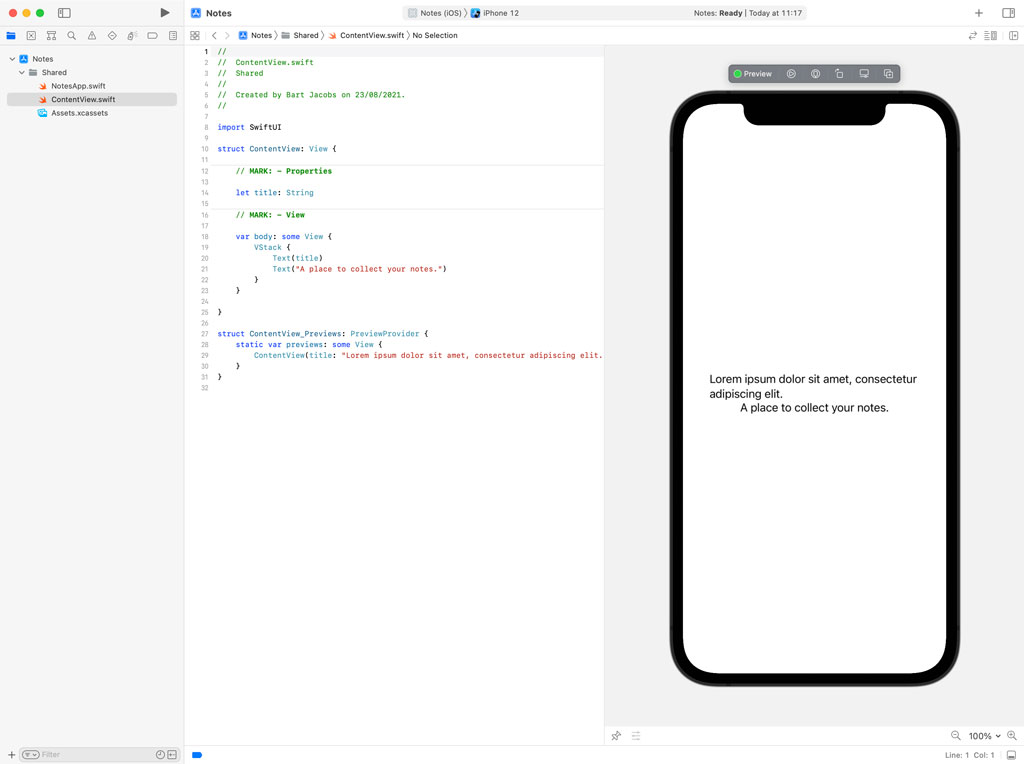 Working With Xcode Previews